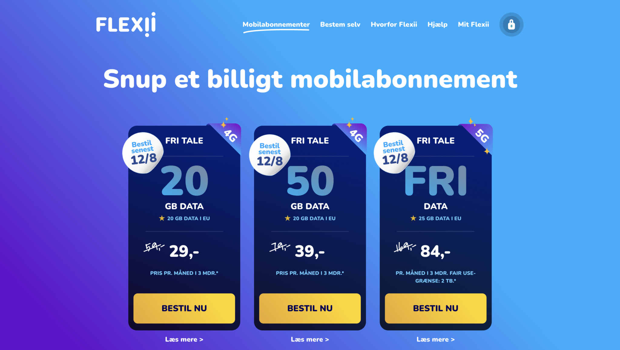 Flexii mobilabonnement → Læs vores 2026 anmeldelse